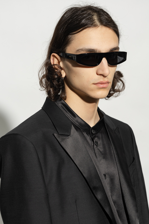 SchaferandweinerShops CF Black Camino Reactiv Cameleon Photochromic Sunglasses Celine Balenciaga Eyewear Rive Gauche round frame sunglasses Braun